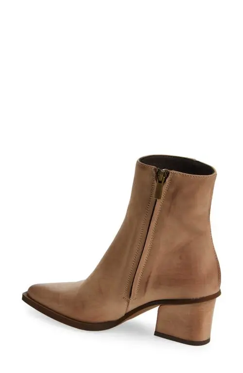 Cordani Braydie Leather Booties - Taupe Nubuck