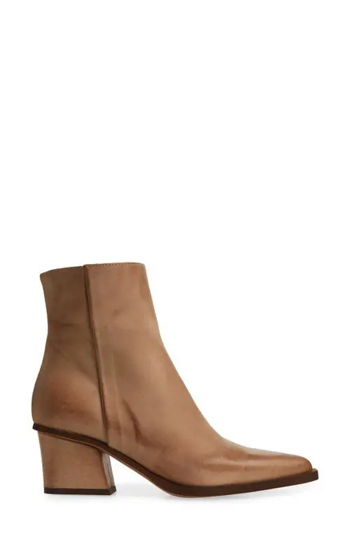 Cordani Braydie Leather Booties - Taupe Nubuck