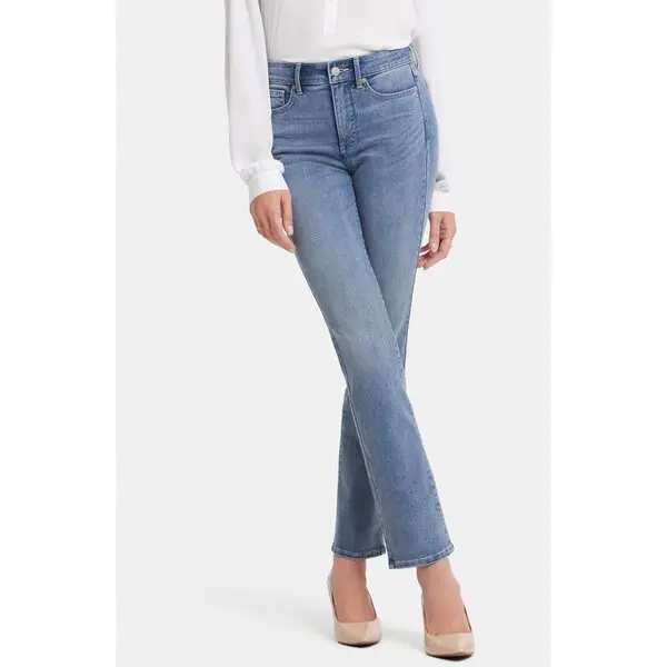 NYDJ Marilyn High Waist Straight Leg Jeans - Hayden Valley
