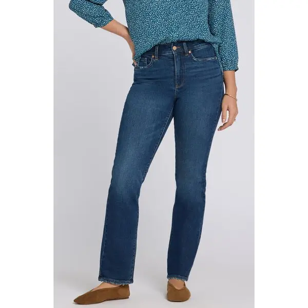 NYDJ Marilyn High-waist Straight-leg Jeans - Sunset Villa