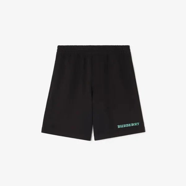 Burberry Logo Cotton Shorts
