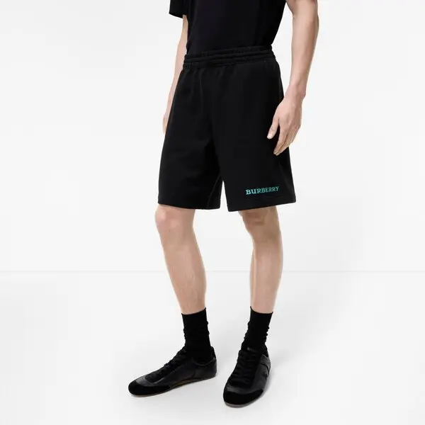 Burberry Logo Cotton Shorts
