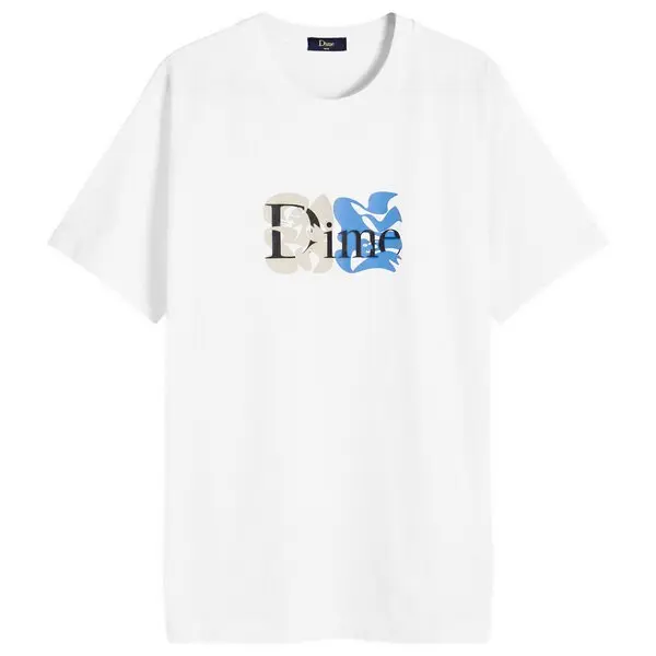 Dime Classic Duo Logo T-Shirt In White - 31% Off | Editorialist