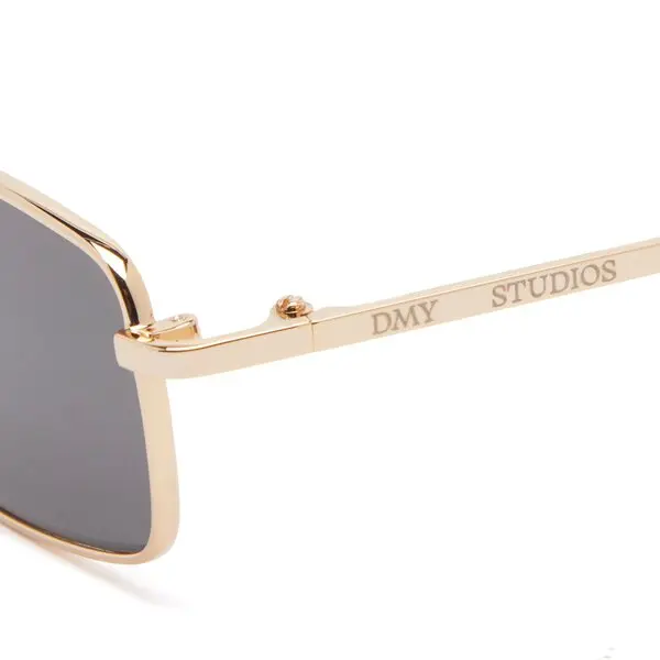 DMY STUDIOS Olsen Rectangle Sunglasses - Dark Grey
