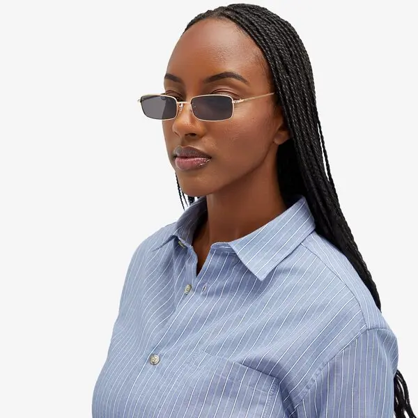 DMY STUDIOS Olsen Rectangle Sunglasses - Dark Grey