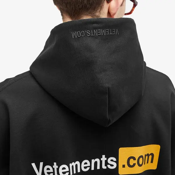 Vetements Xxx Logo Hoodie In Black - 60% Off | Editorialist