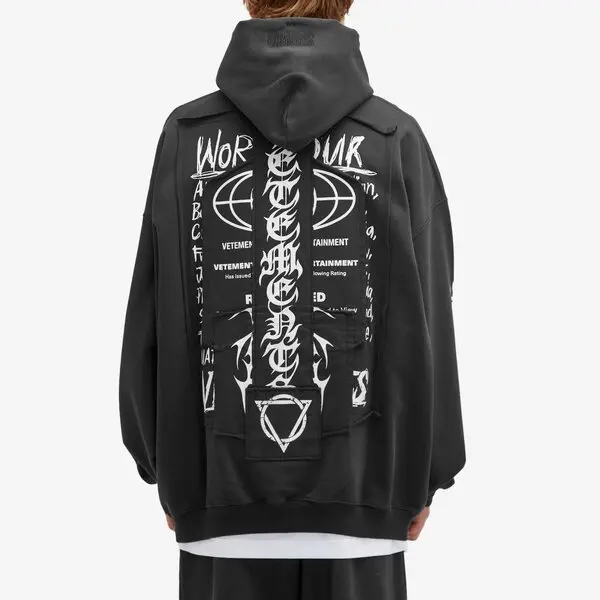 トップス Vetements 21ss Logo Patch Hoodie Vetements 21ss Logo Patch Hoodie Vetements Hoodies for men —