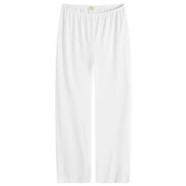 Donni. Baby Rib Scallop Pant - Powder