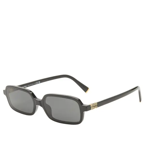 Miu Miu 11zs Rectangle Sunglasses - Black/dark Grey