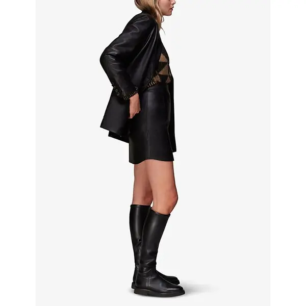 Whistles Knee-high Stretch Leather-blend Boots