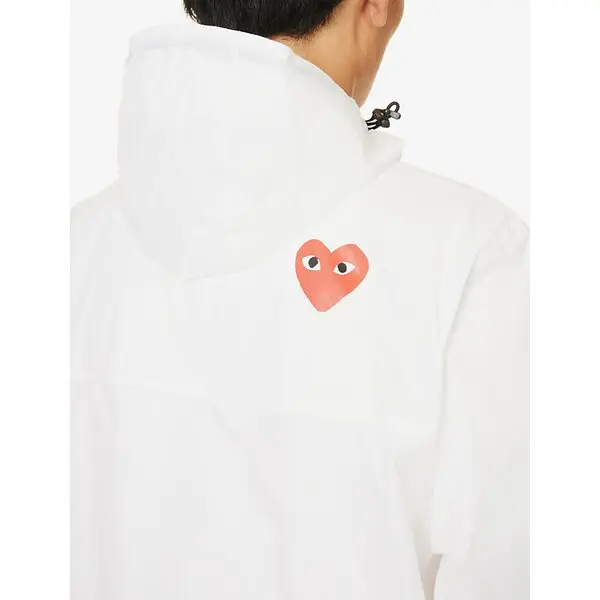 Play Comme Des Garcon Comme Des Garçons Play X K-way Hooded Shell Jacket
