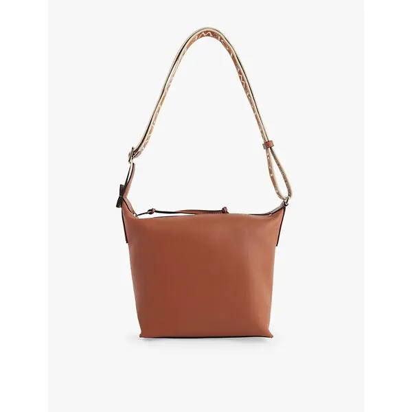Loewe Cubi Small Leather Shoulder Bag - Tan