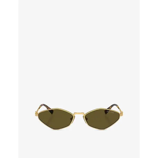 Miu Miu Mu 56zs Irregular Sunglasses
