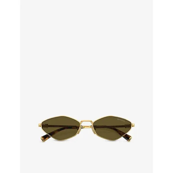 Miu Miu Mu 56zs Irregular Sunglasses