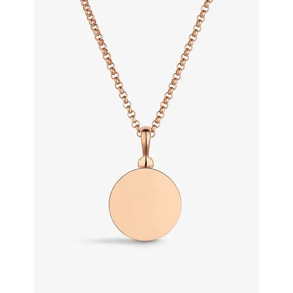 BVLGARI 18ct And Onyx Pendant Necklace - Rose Gold