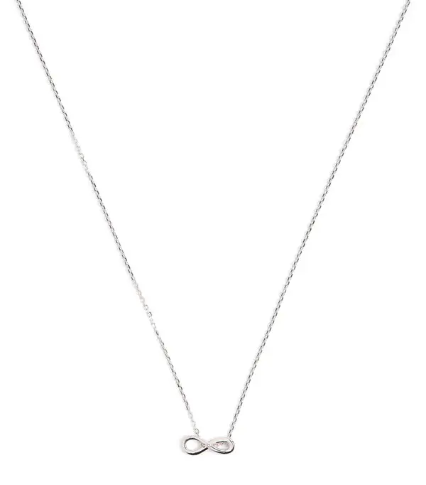 ASTRID & MIYU Infinite Pendant Necklace - Silver