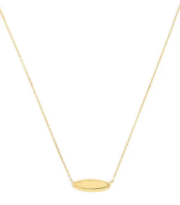 ASTRID & MIYU Plain Pendant Necklace - Gold