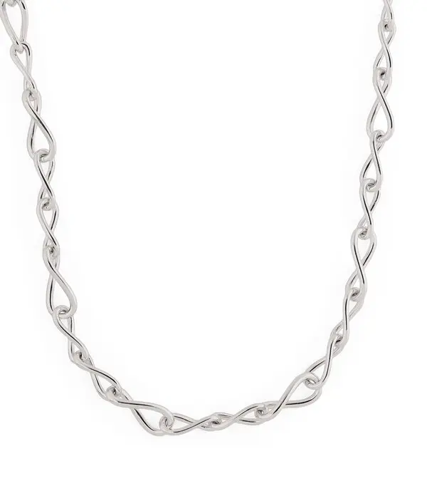 ASTRID & MIYU Infinity Chain Necklace - Silver