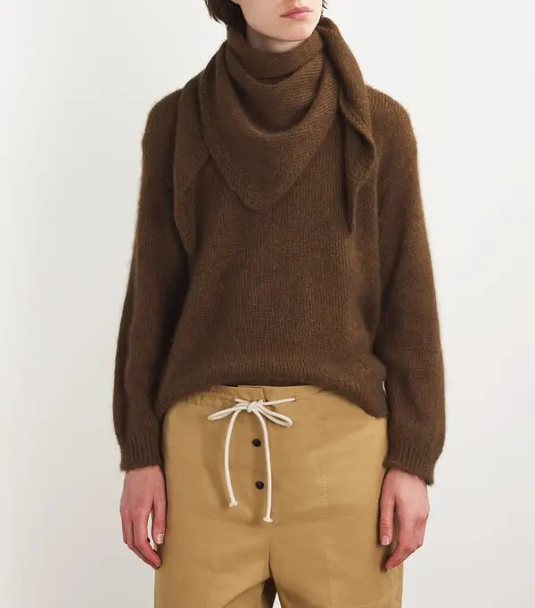 The Row Hit Cashmere Scarf - Brown | Editorialist