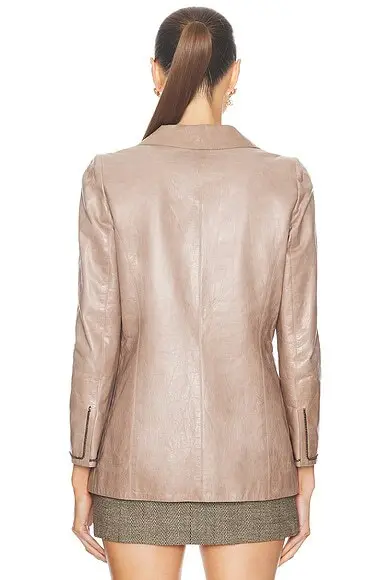 Chanel Leather Blazer