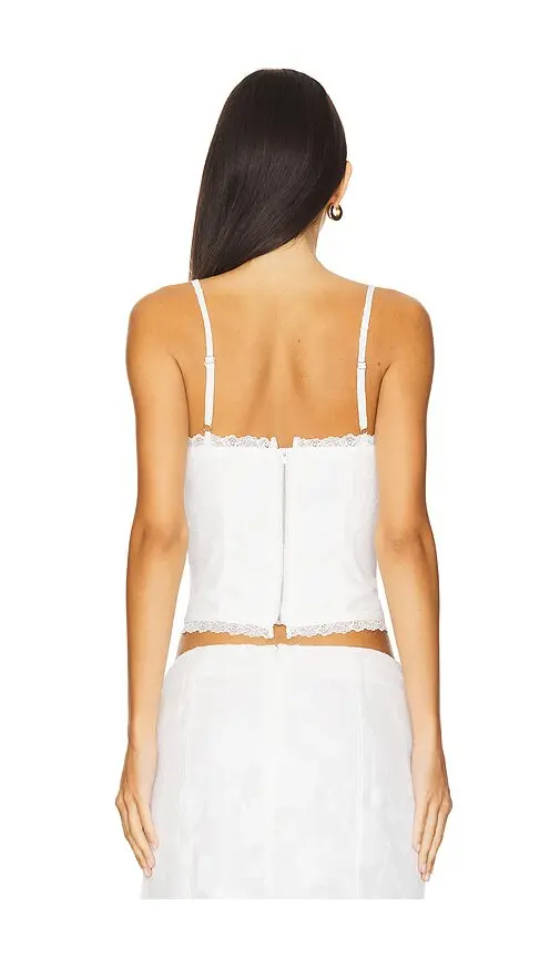 RUNAWAY THE LABEL Larina Top - White