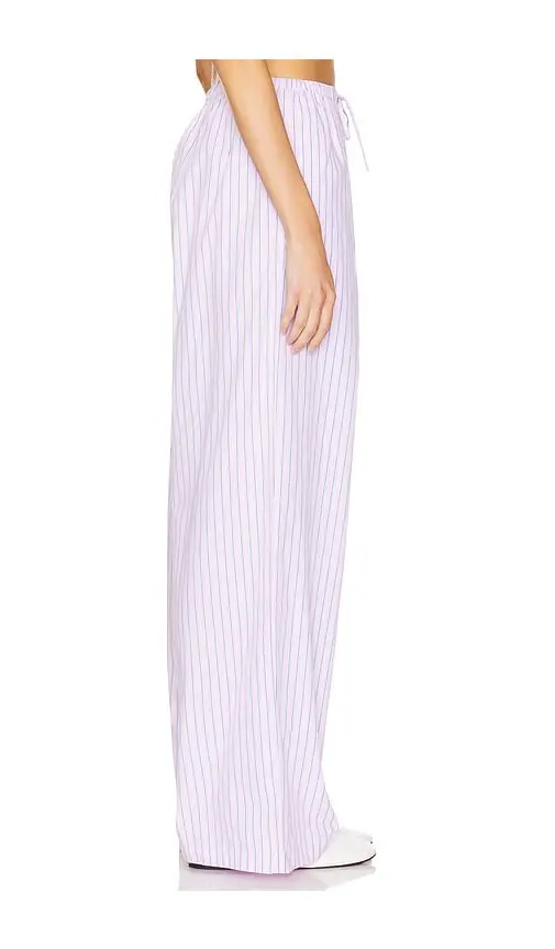 LOVERS AND FRIENDS Ray Pant Striped Poplin Trousers - Pink & Blue