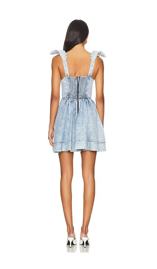 alice and olivia amina denim dress ALICE + OLIVIA AMINA CORSET DENIM DRESS, Size 10, $440