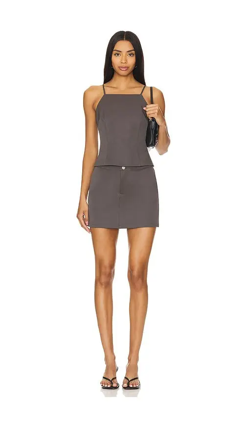 ALL THE WAYS Amity Skirt Set In Charcoal