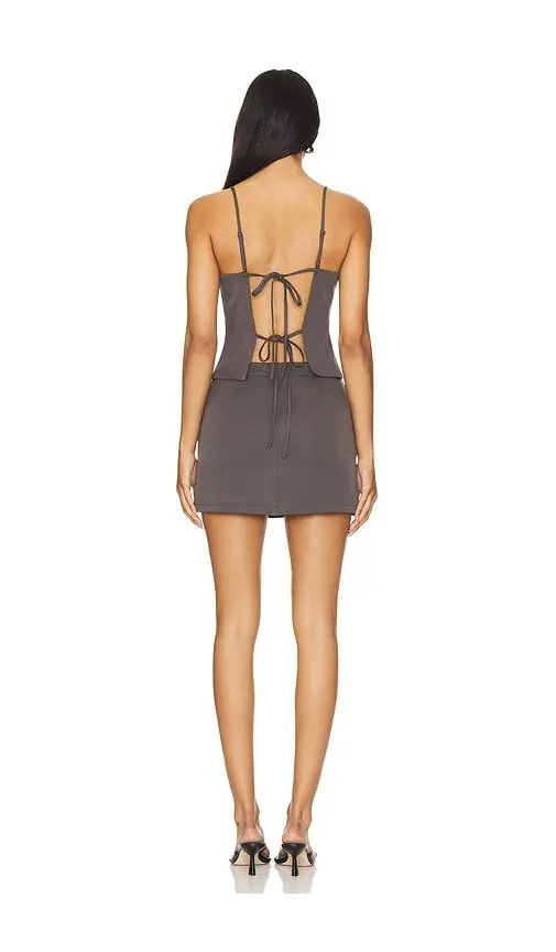ALL THE WAYS Amity Skirt Set In Charcoal
