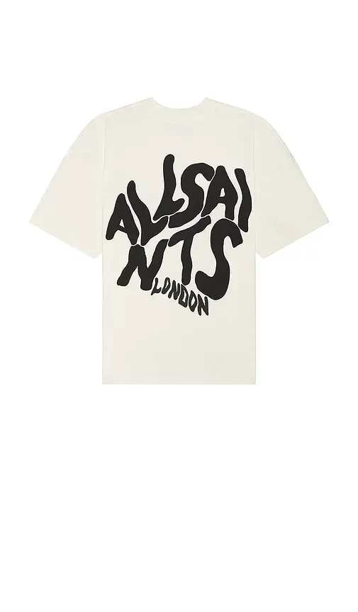 ALLSAINTS Orlando Tee In White - Ashen White