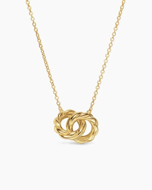 David Yurman Sculpted Cable Chain Necklace In 18k Yellow Gold - All 18k Yellow Gold
