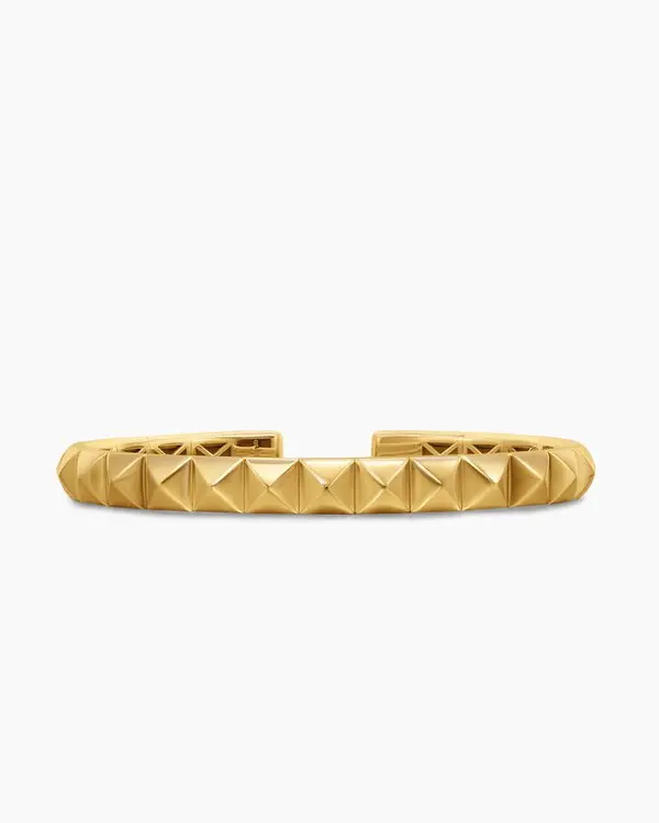 David Yurman Pyramid Bangle Bracelet - All 18k Yellow Gold