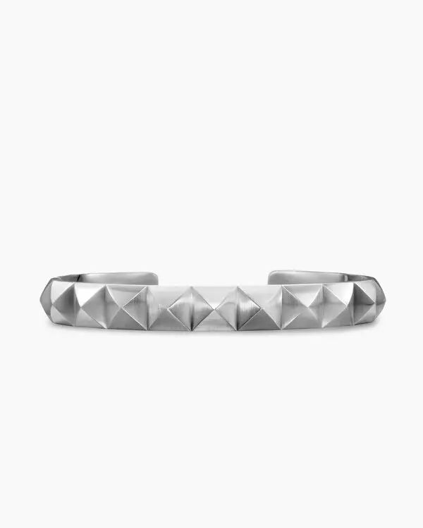 David Yurman Pyramid Cuff Bracelet - All Sterling Silver