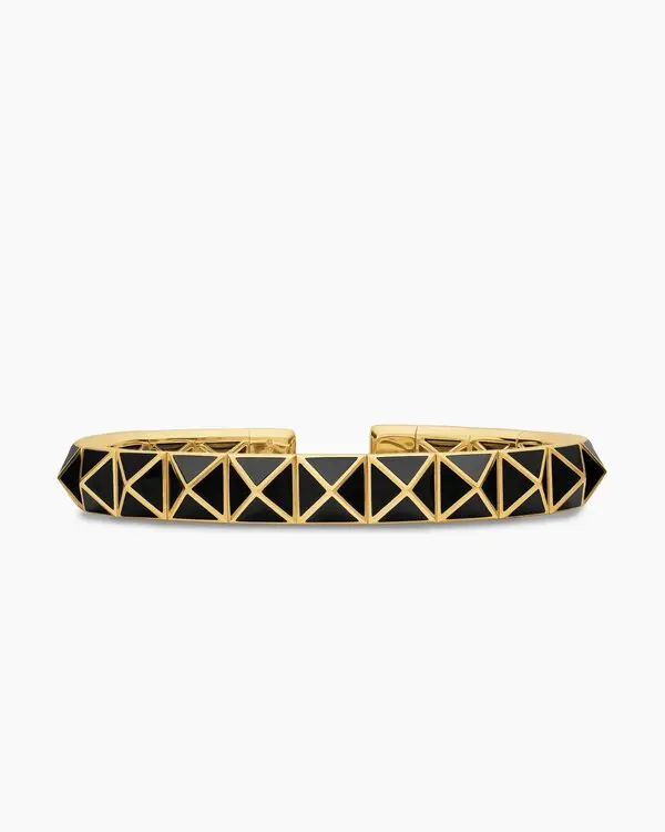 David Yurman Pyramid Cuff Bracelet - Black Onyx