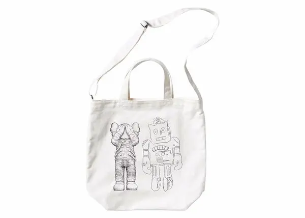 KAWS X Uniqlo Warhol 2way Tote Bag - White
