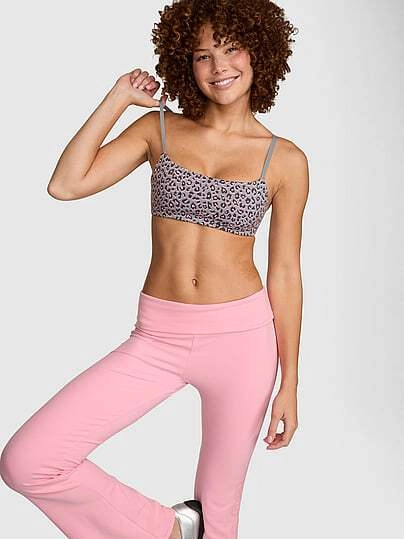 Pink Relay™ Square-neck Sports Bra - Print