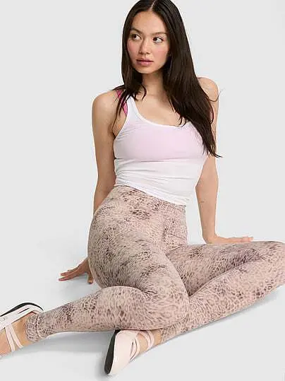 Pink Relay Double Up Leggings - Print