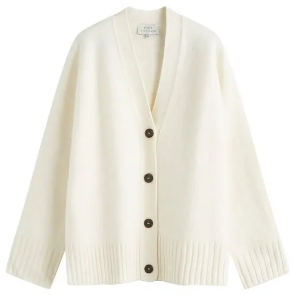 Studio Nicholson Boiled Wool Cardigan