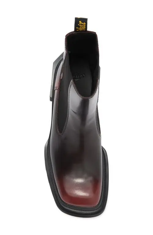 Dr. Martens Maybole Tall Chelsea Boot - Black/cherry Red Brush Off