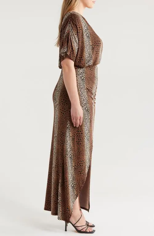 24SEVEN COMFORT APPAREL Boat Neck Batwing Sleeve Dress