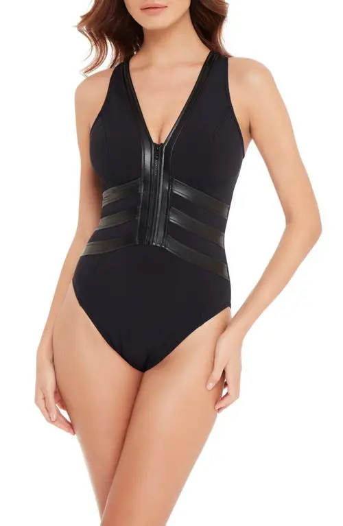 MAGICSUIT® Moto Chic Sean One-piece Swimsuit - Black