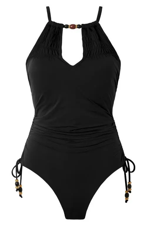 Magicsuit Marley Sachi Ruched Strappy One-piece Swimsuit - Black