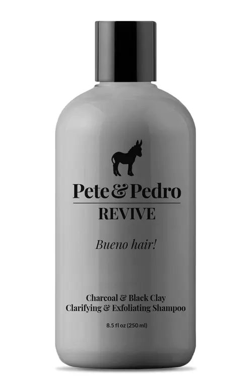 PETE & PEDRO Revive Black Clay & Charcoal Clarifying & Exfoliating Scalp Shampoo - None