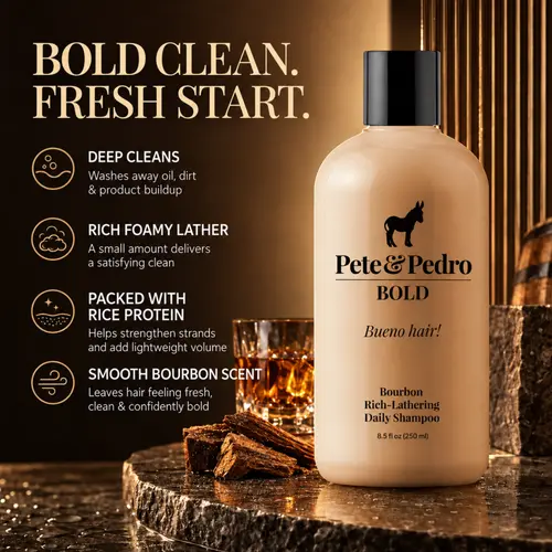 PETE & PEDRO Bold Bourbon Shampoo