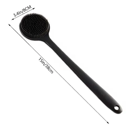 PETE & PEDRO Long Handle Back & Body Shower Scrub Brush - None