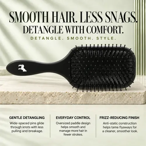 PETE & PEDRO Paddle Detangle Hair Brush - None