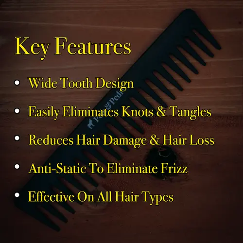 PETE & PEDRO Wide Tooth Detangling Comb - None