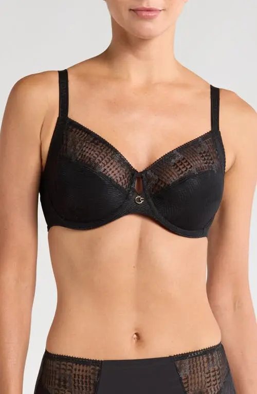 Chantelle Intrigue Full Support Underwire Bra - Black-11
