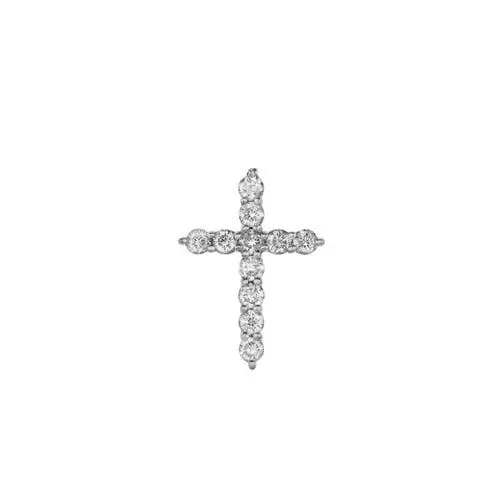 LUVMYJEWELRY 10k Gold Diamond Cross Pendant - 10k Yellow Gold