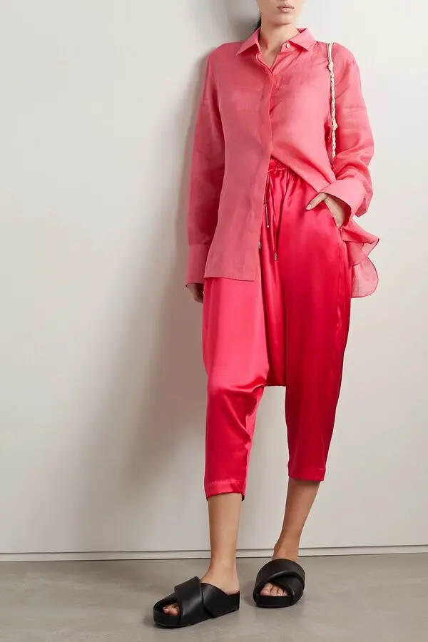 Partow Lyle Cropped Tapered Pants